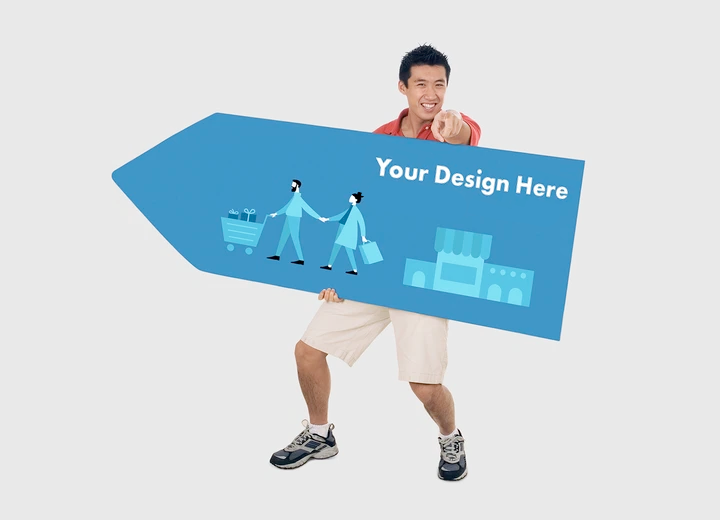 Sign Spinner Spinable Arrow Directional Campaign Sign Printing ‣ PBD ...